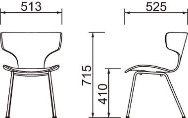 チェア S-3048MP-NT｜天童木工
